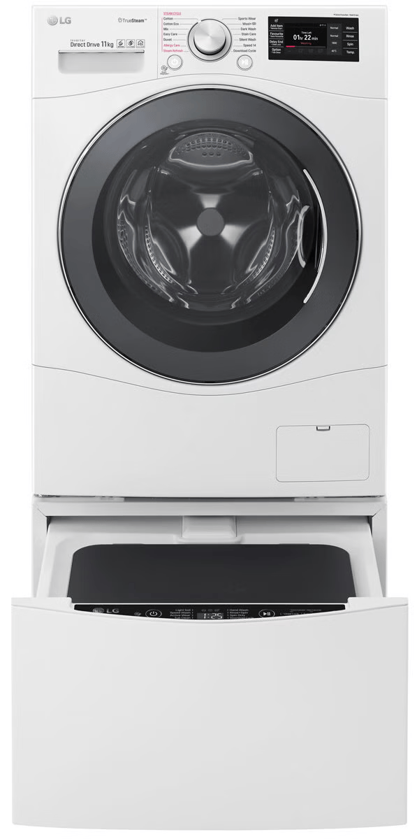 LG TWIN171611C 12kg Front Washing Machine with 2kg Mini Wash